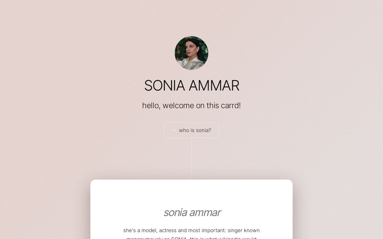 sonia's stan